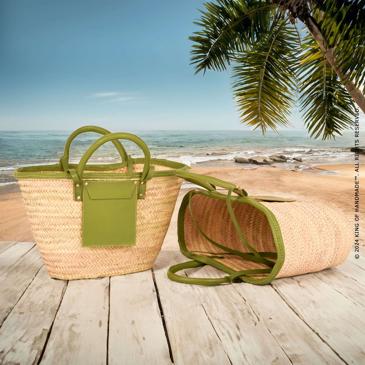 Stylish Woven Beach Bag: Perfect for Sunny Outings – King Of Handmade