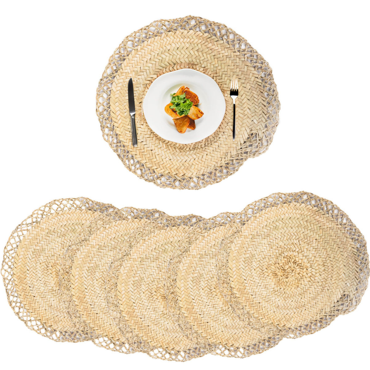 Bohemian Braided Dining Table Mats – King Of Handmade