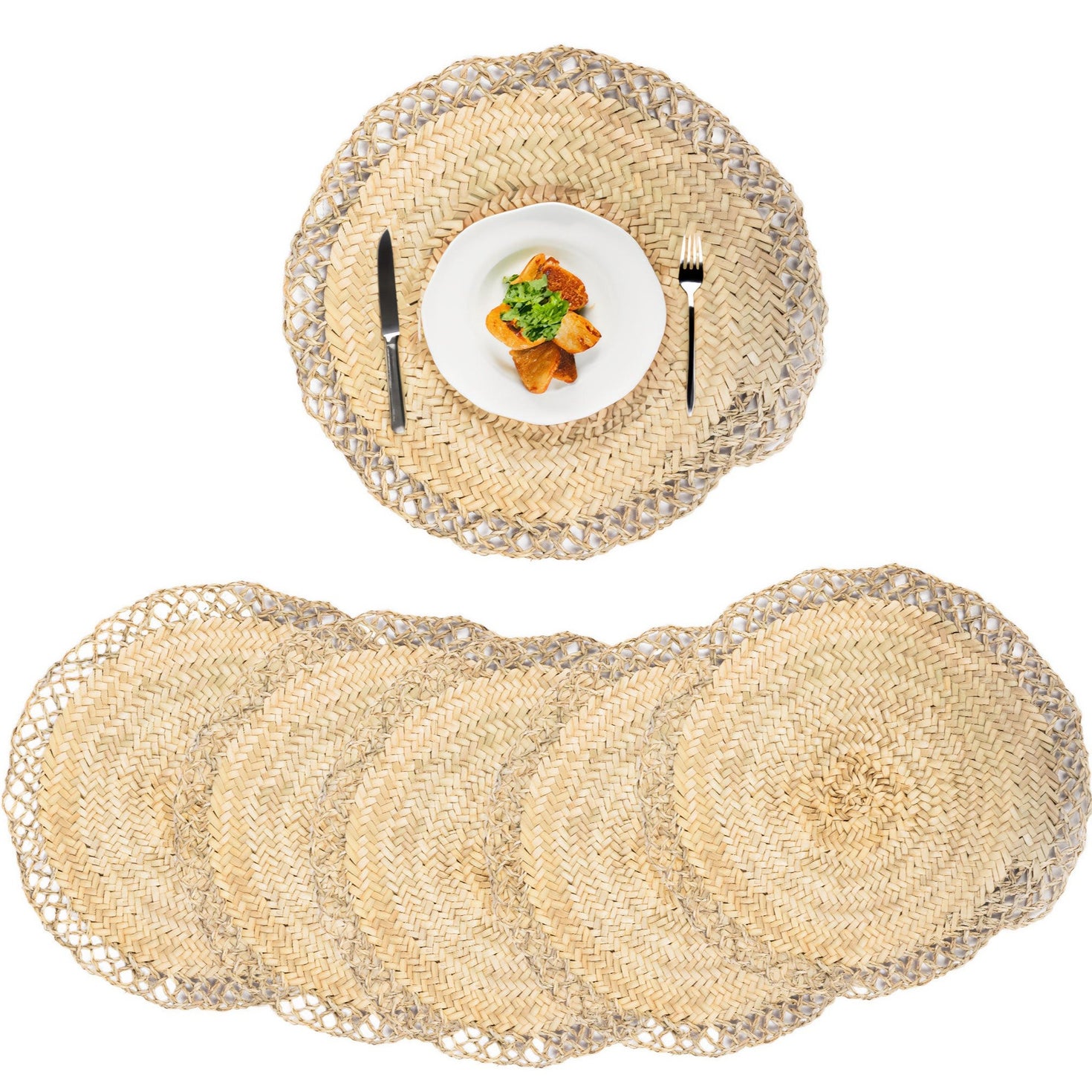 Bohemian Braided Dining Table Mats – King Of Handmade