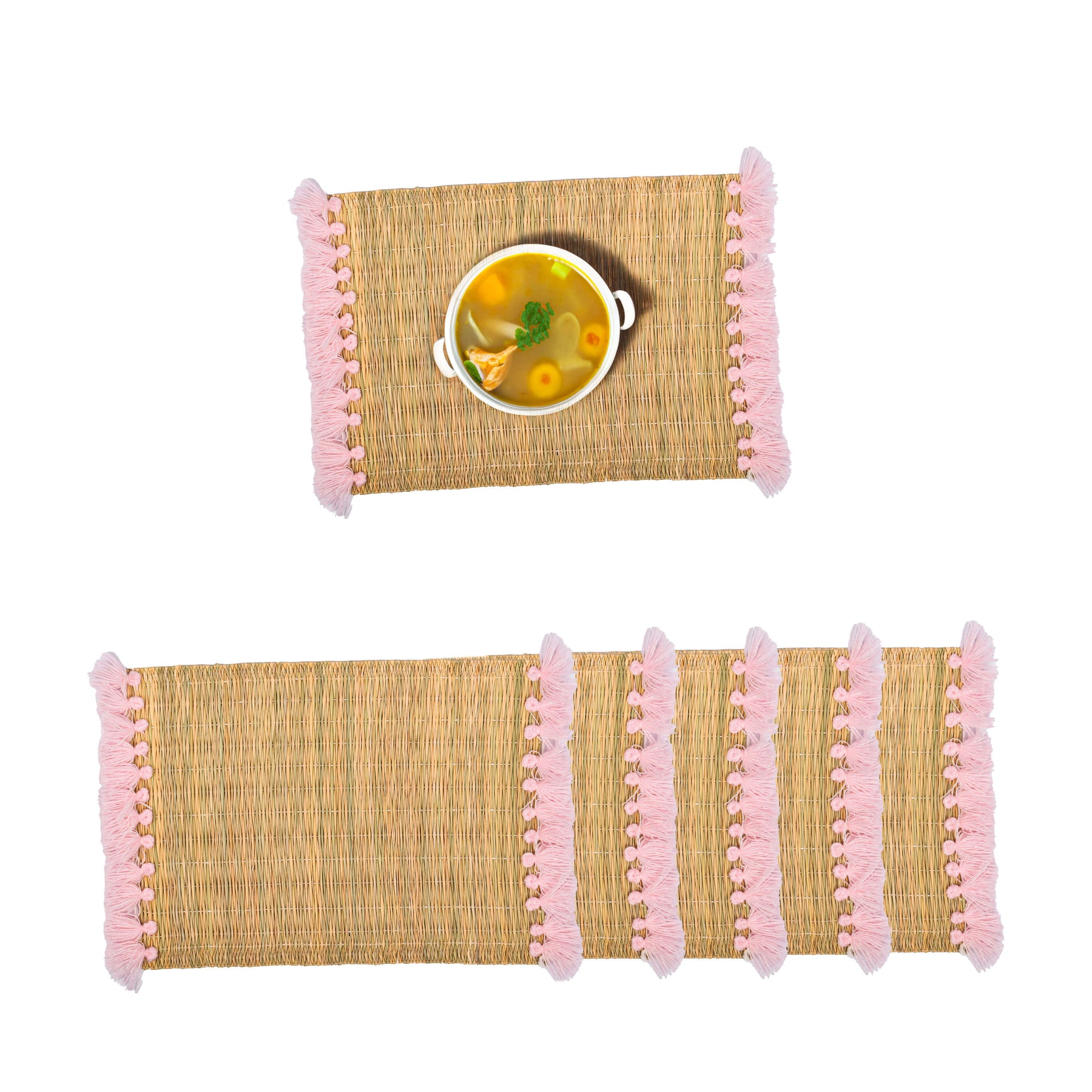 Bohemian Braided Dining Table Mats – King Of Handmade