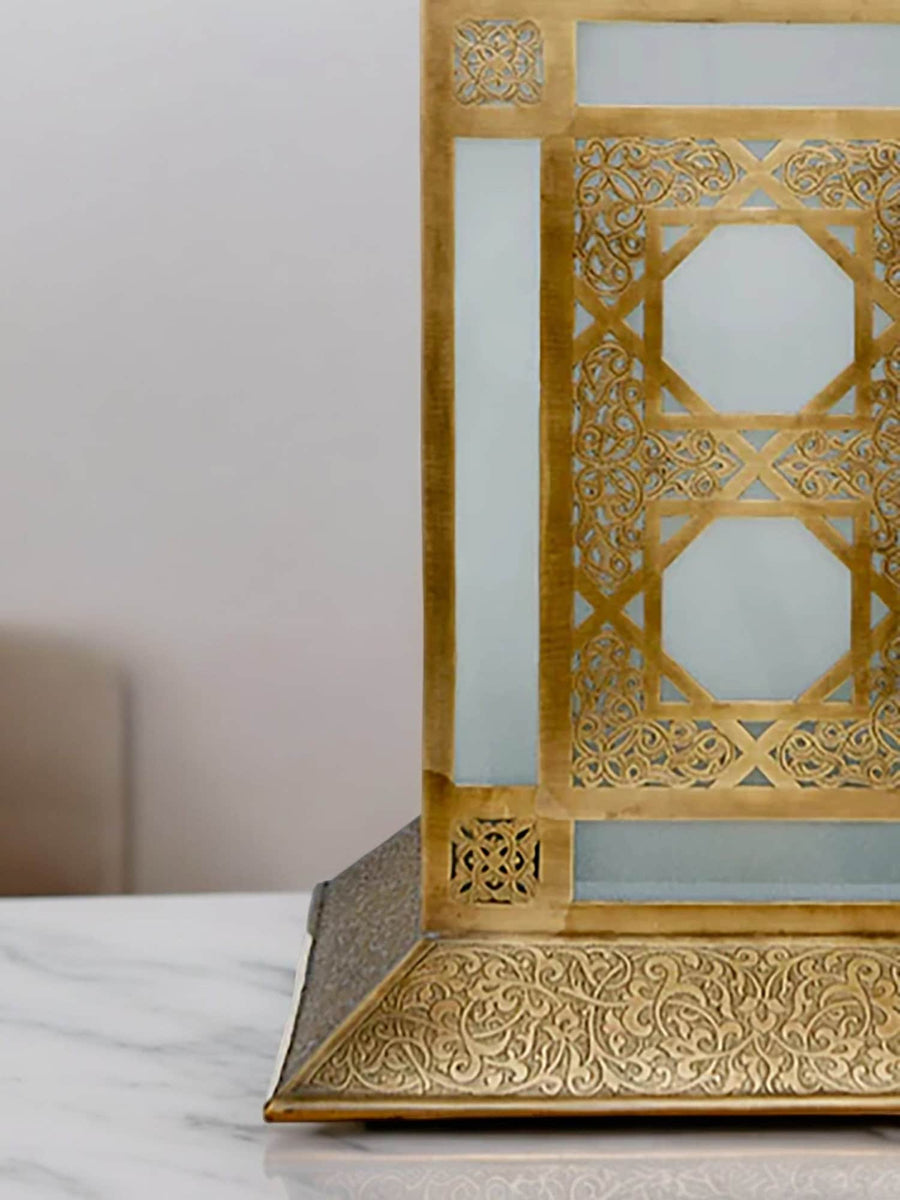 Handmade Moroccan Brass Floor Lamp - Custom Standing & Table Light (TL ...